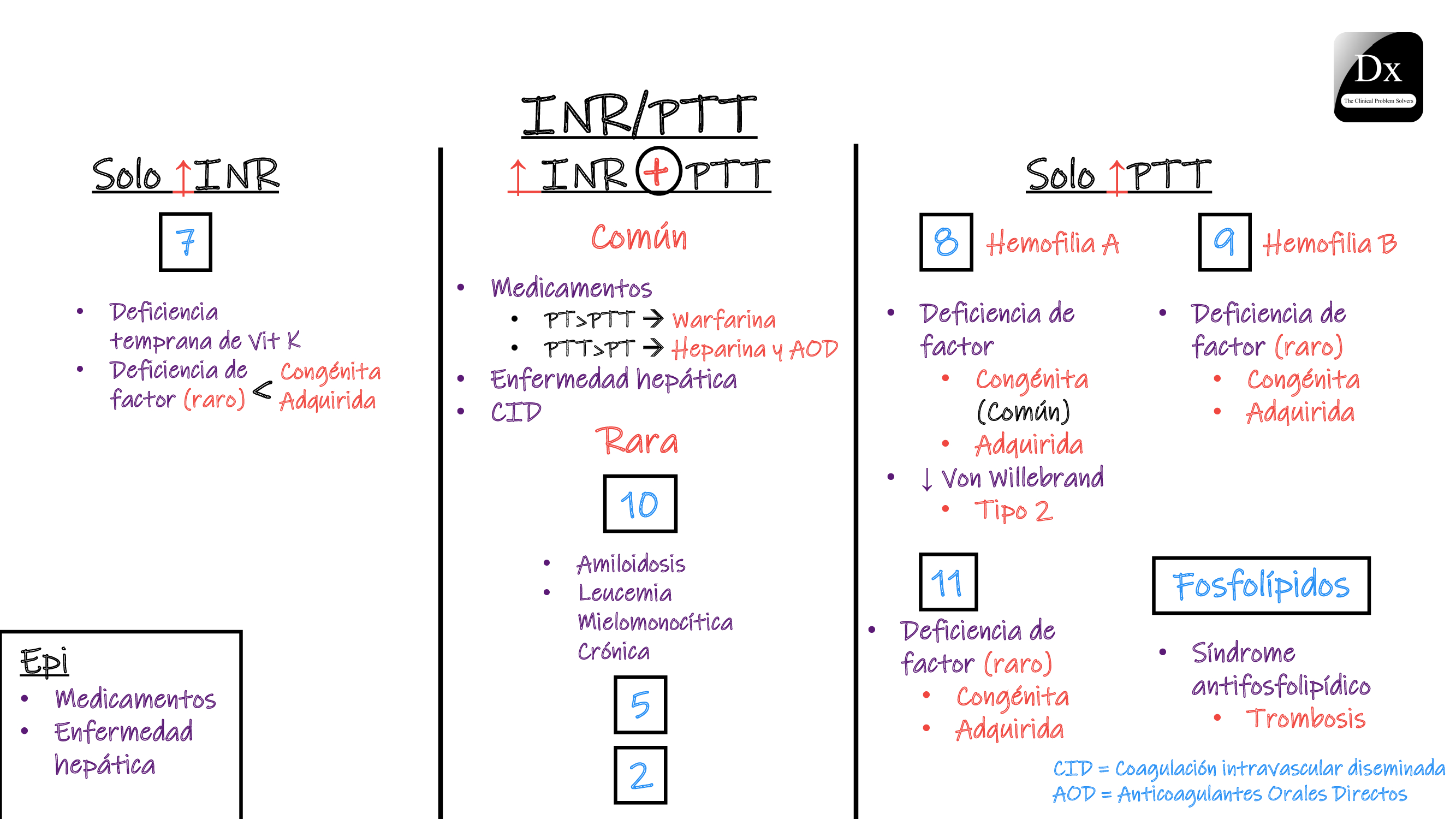 Coagulopatías – Elevación de INR y PTT – The Clinical Problem Solvers
